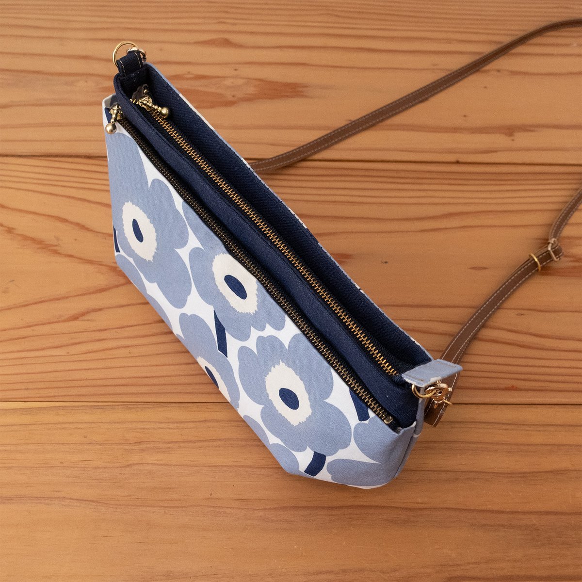 型紙【A3】隠しダブルファスナーのミニショルダーバッグ | akie craft