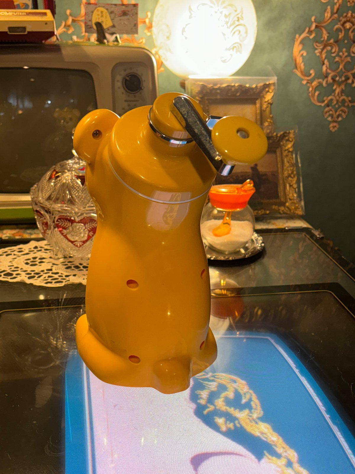 昭和レトロ きょろちゃん かき氷機(イエロー) | アンティーク 昭和レトロ きょろちゃん かき氷機(イエロー) | アンティーク