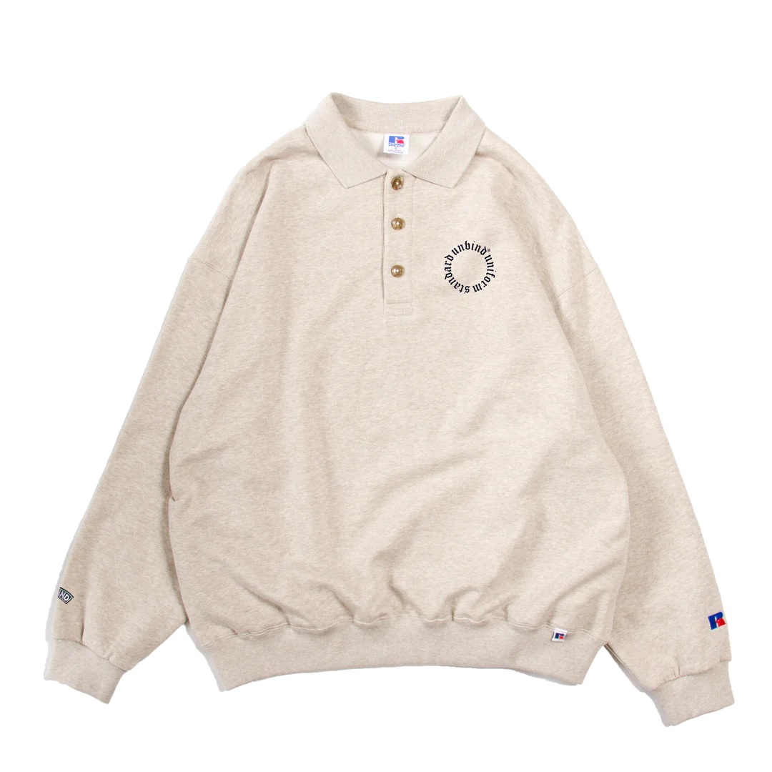 UNBIND SWEAT FLEECE POLO NATURAL | pendulum