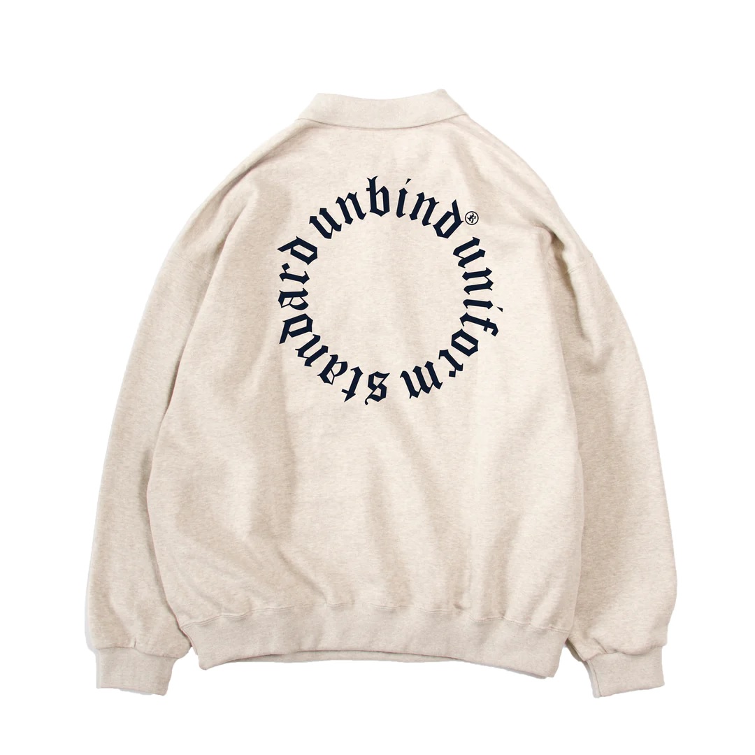 UNBIND SWEAT FLEECE POLO NATURAL | pendulum