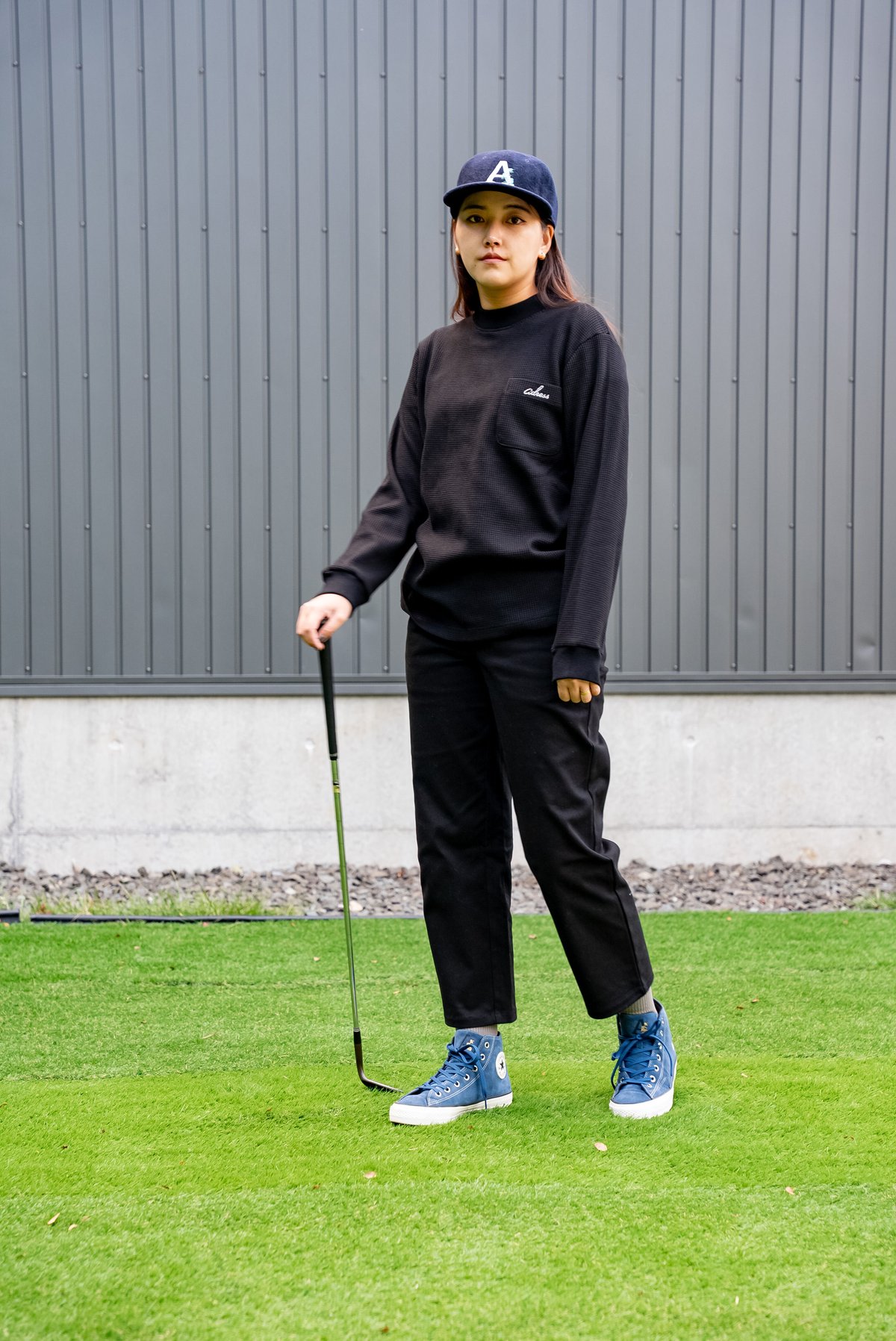 adress SASANQUA 6 PANEL WOOL CAP NAVY | pendulum