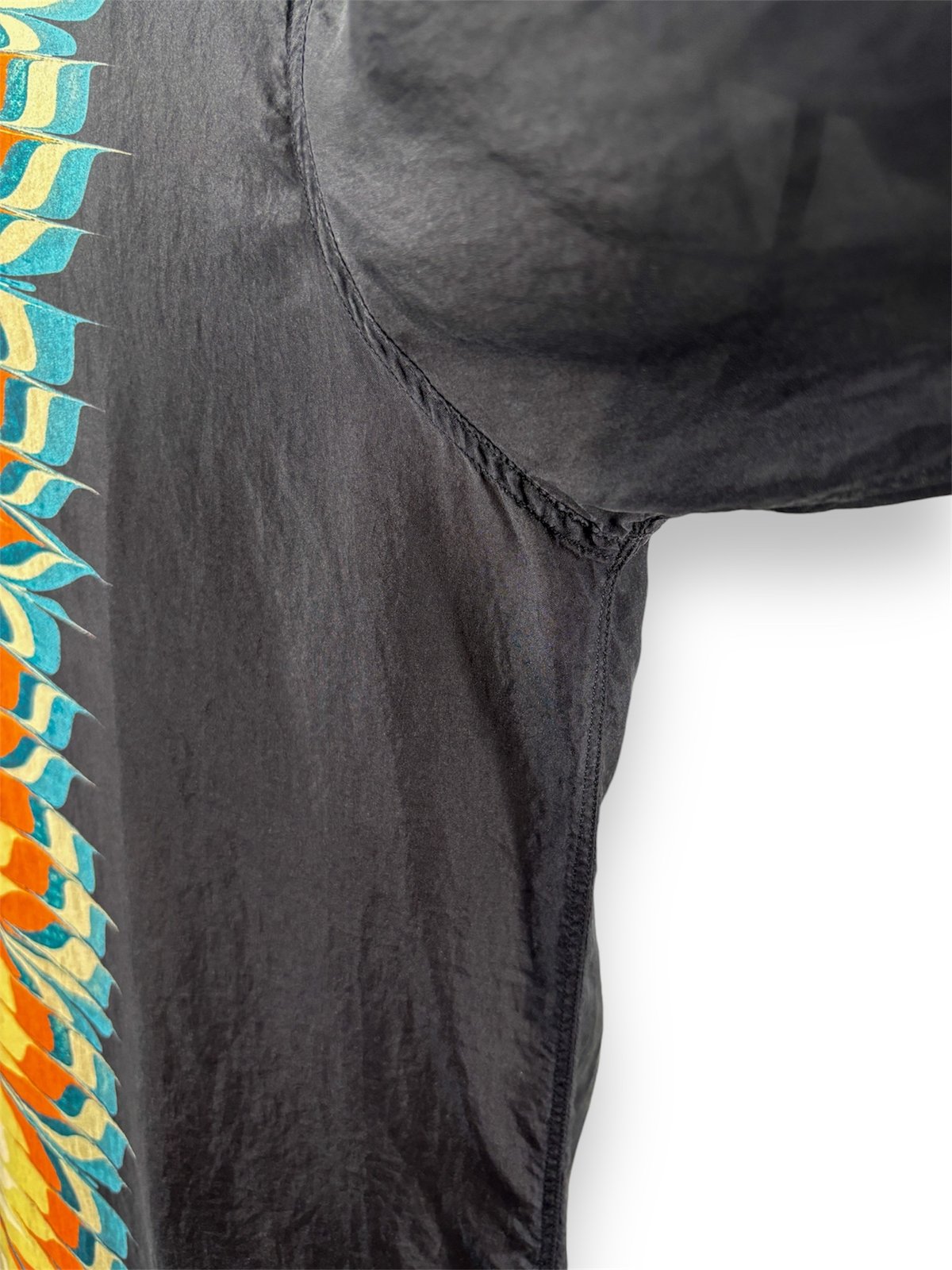 18AW DRIES VAN NOTEN / Marble Print Silk Shirt 18AW DRIES VAN NOTEN / Marble Print Silk Shirt