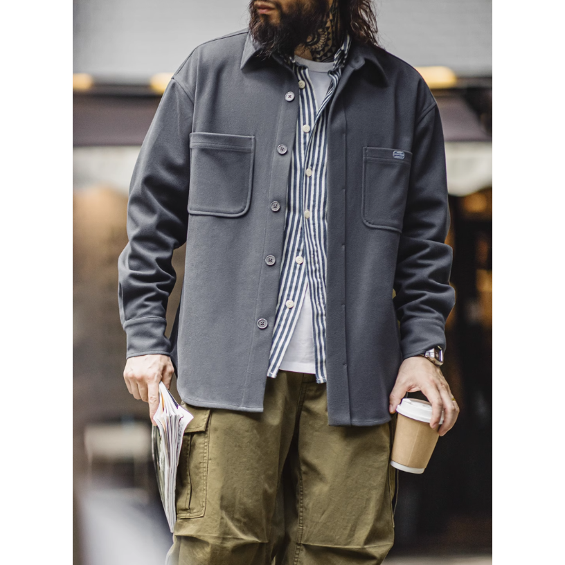 WOOL SHIRT JACKET ウールシャツジャケット | KAINA WOOL SHIRT JACKET ウールシャツジャケット | KAINA