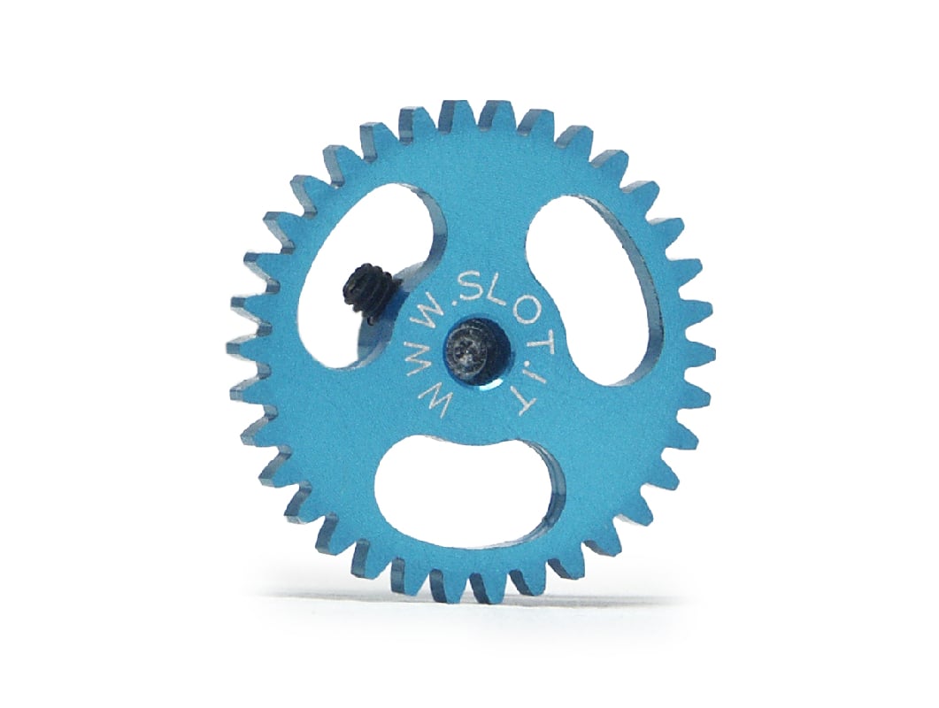 34 teeth, lightened, hex screw M2, ergal, Ø18mm...