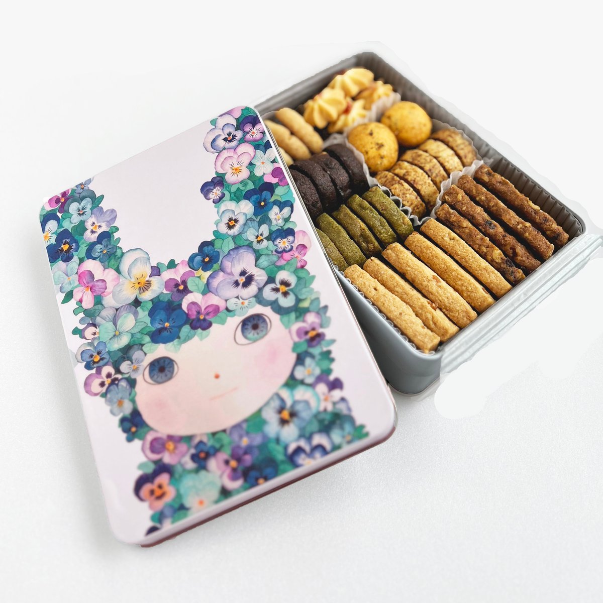 NEW アーティストデザインクッキー缶3（goasa）（夏） | 福花堂