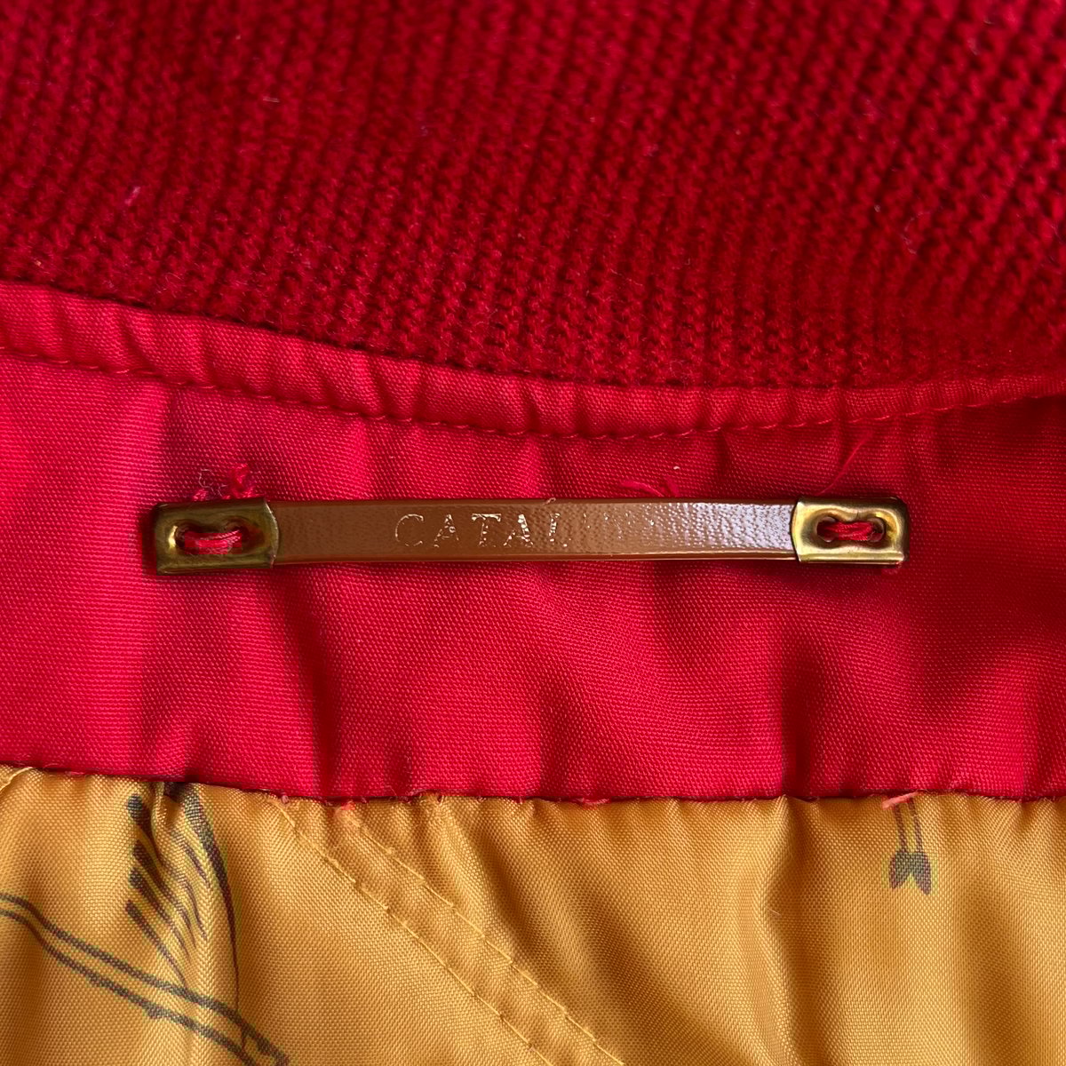 70’s Catalina derby jacket RED | 髭