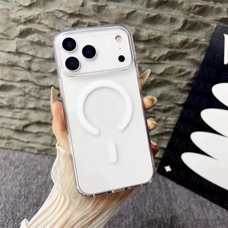 【iPhone17/Air対応💡】超シンプルMagSafe対応クリアiPhoneケース | A...