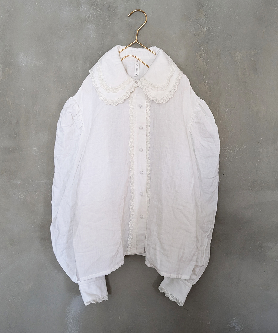 GO GO VINTAGE! BLOUSE - WHITE | madder madder GO GO VINTAGE! BLOUSE - WHITE | madder madder