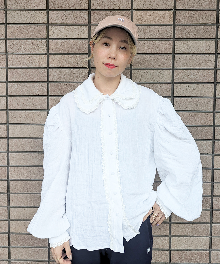 GO GO VINTAGE! BLOUSE - WHITE | madder madder GO GO VINTAGE! BLOUSE - WHITE | madder madder
