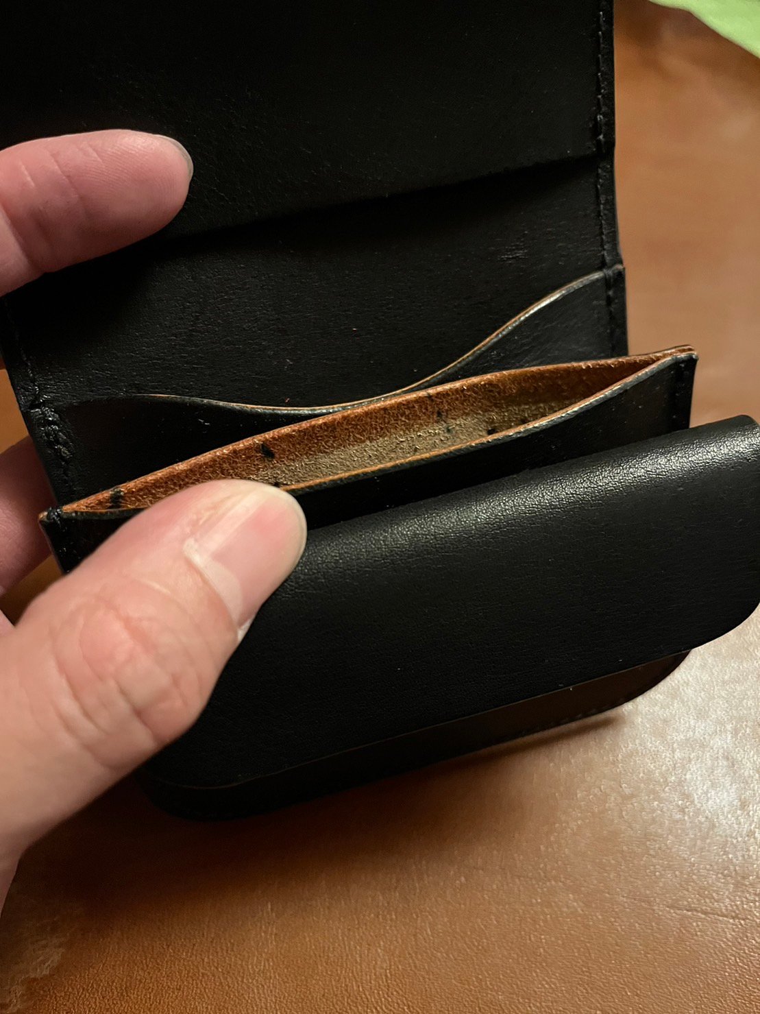 LW-02-BLK Small Tracker Wallet(サドルレザー茶芯) | kyot LW-02-BLK Small Tracker Wallet(サドルレザー茶芯) | kyot