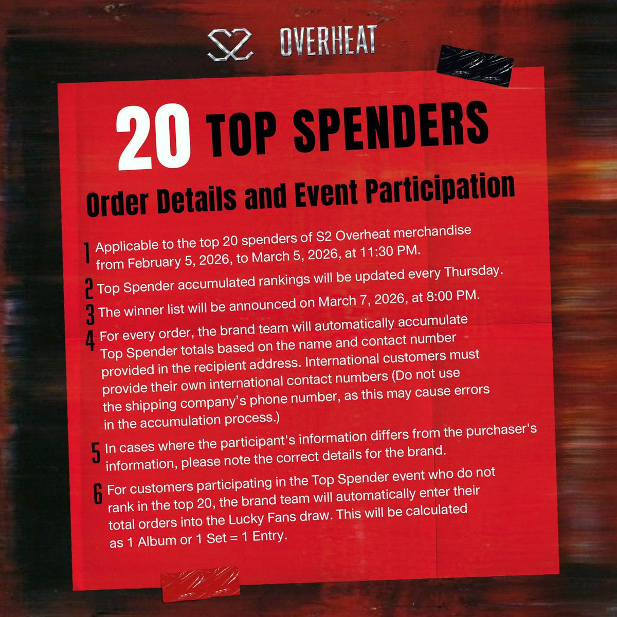 【S2】 OVERHEAT 《SPECIAL SET》 ※185セット限定！ | ティンタイ ...
