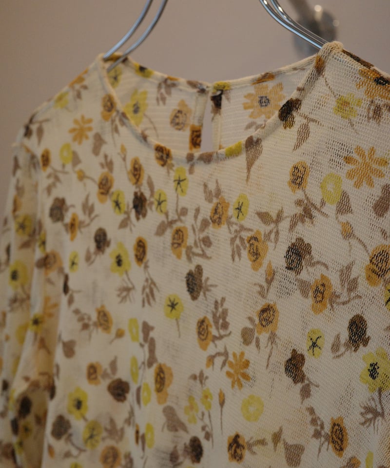 FUMIKA_UCHIDA ”Flower Printed Tulle Crew-Neck B FUMIKA_UCHIDA ”Flower Printed Tulle Crew-Neck B