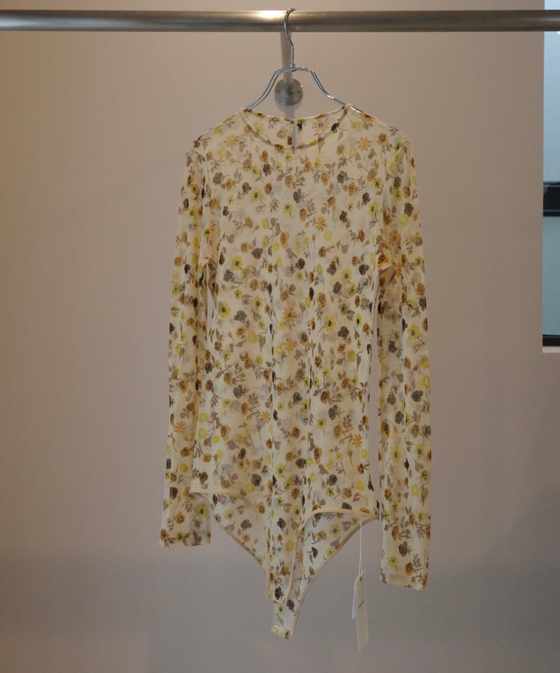 FUMIKA_UCHIDA ”Flower Printed Tulle Crew-Neck B FUMIKA_UCHIDA ”Flower Printed Tulle Crew-Neck B