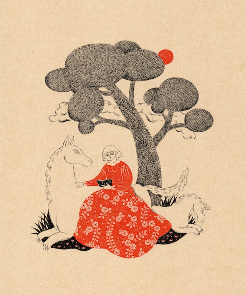 Evening Time 原画 杉本さなえ | 双柿舎 two persimmons Evening Time 原画 杉本さなえ | 双柿舎 two persimmons