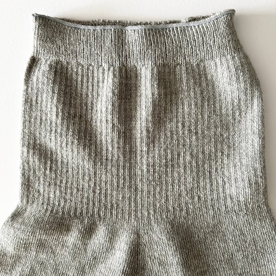 Humming bird ゆるふわ ウール・シルク腹巻パンツ グレー | midinette