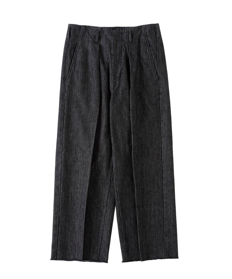 saby STRIPE DENIM TUCK BAGGY-one wash- | 45do saby STRIPE DENIM TUCK BAGGY-one wash- | 45do