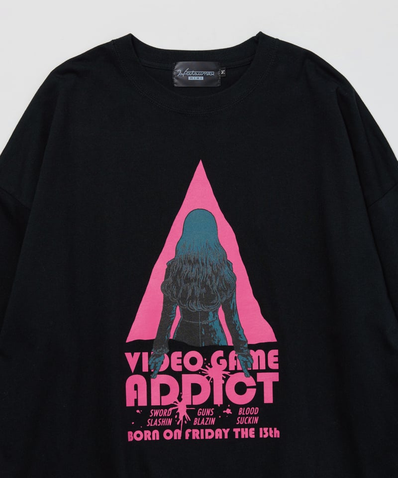 Exorcism Triangle ルーズフィットロンT(ブラック) | HATSUNEX Exorcism Triangle ルーズフィットロンT(ブラック) | HATSUNEX