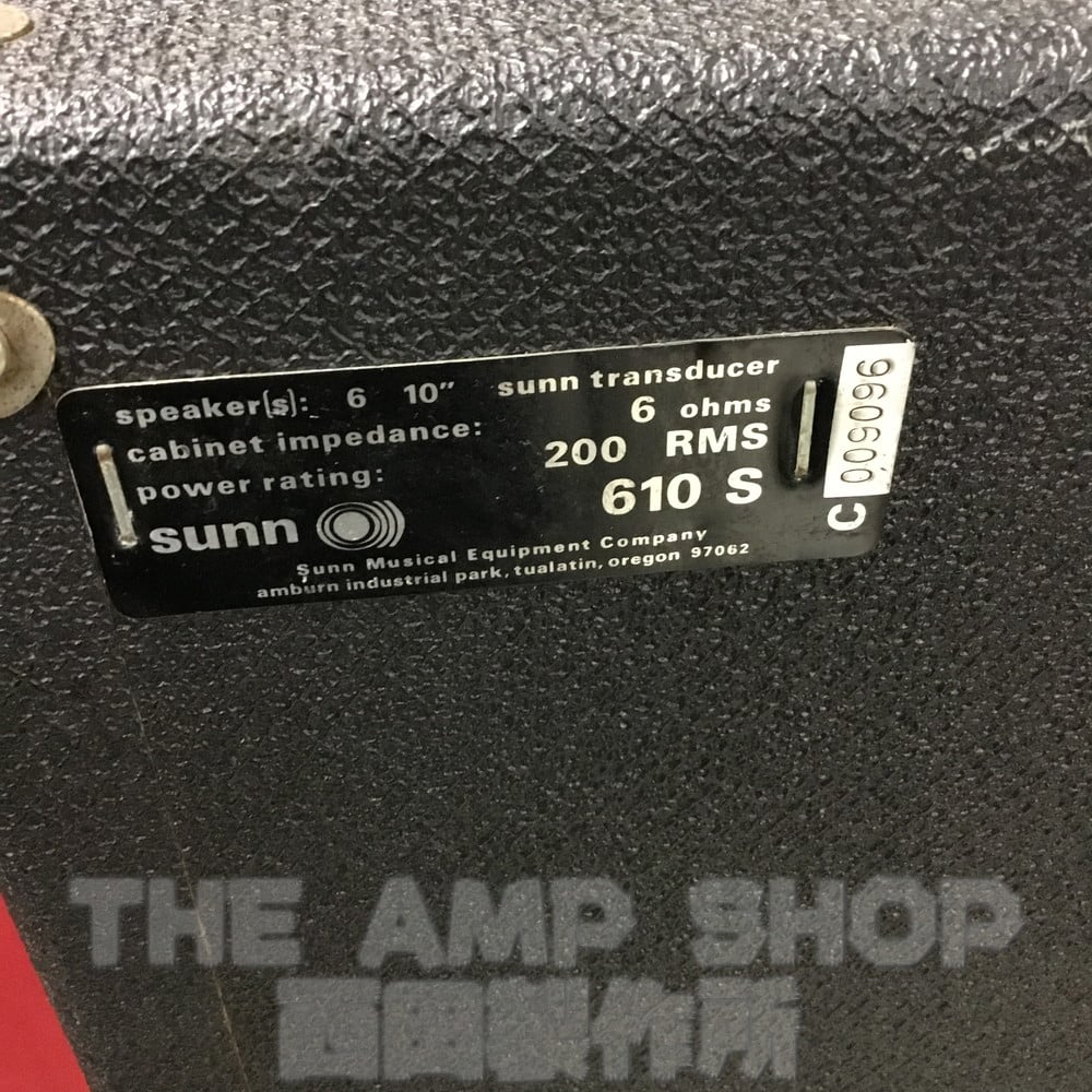 SUNN 190L& 610S Cabinet SET ('70s)（発送別途見積もり/ばら売...