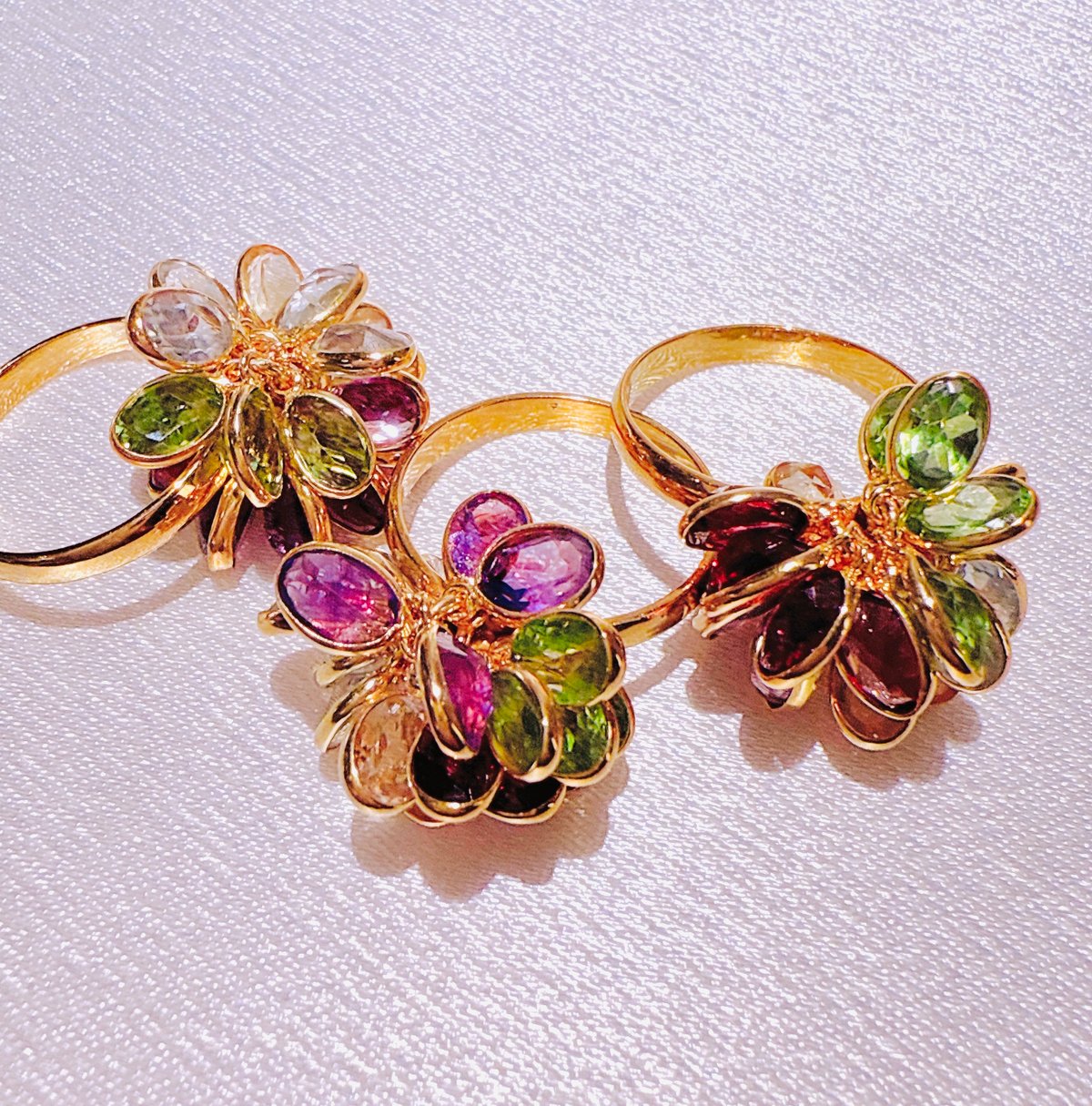 JJFT 30811 ランダムマルチストーンリング #13 | Naotto's shop b...