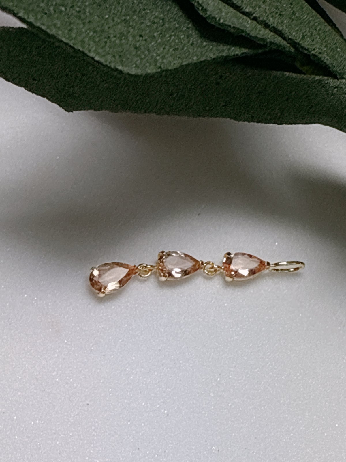 10154 インペリアルトパーズ雫 K18 0.65ct | Naotto's shop by...