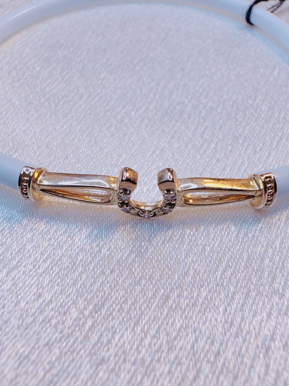 IJK8068 K10PG ダイヤモンド0.05ct馬蹄ブレスレット | Naotto's s...