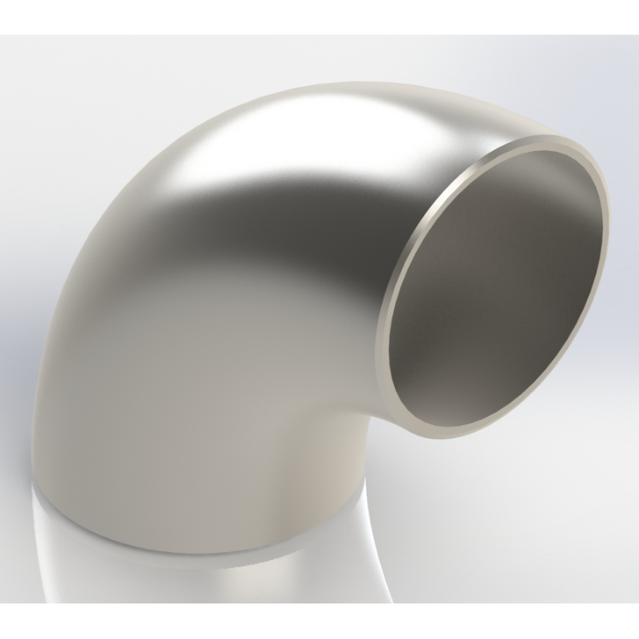 【突合せ溶接式管継手 ステンレス Sch10S】CADデータ / 3D / STEP | グラント