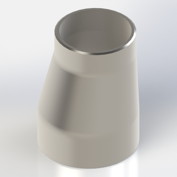 【突合せ溶接式管継手 ステンレス Sch10S】CADデータ / 3D / X_T | グラント