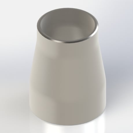 【突合せ溶接式管継手 ステンレス Sch10S】CADデータ / 3D / X_T | グラント