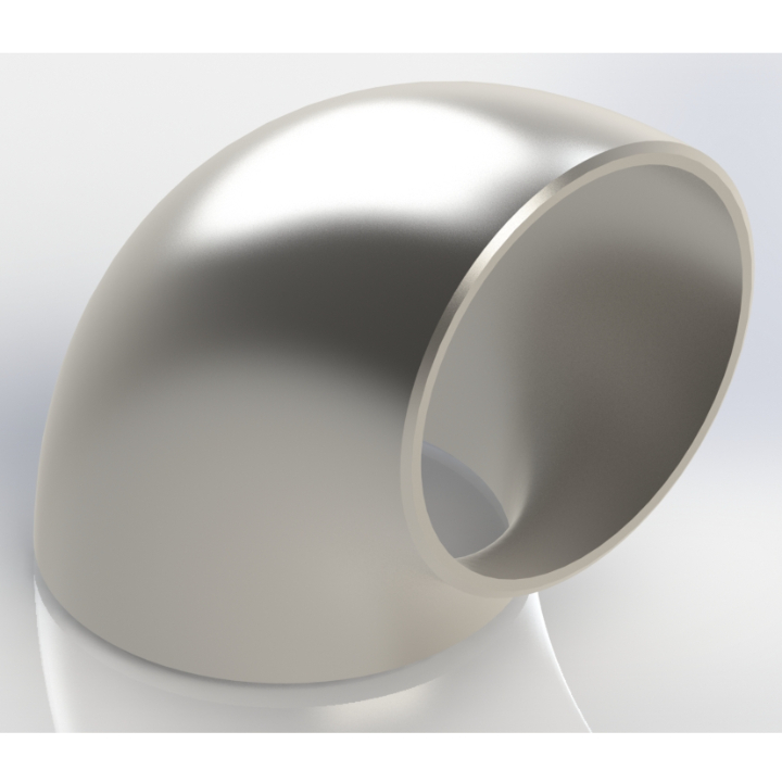 【突合せ溶接式管継手 ステンレス Sch10S】CADデータ / 3D / X_T | グラント