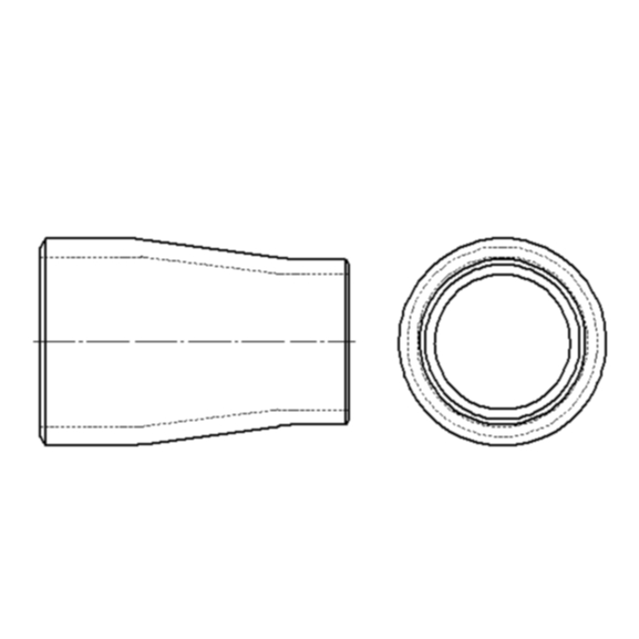 【突合せ溶接式管継手 ステンレス Sch20S】CADデータ / 2D / DXF | グラント