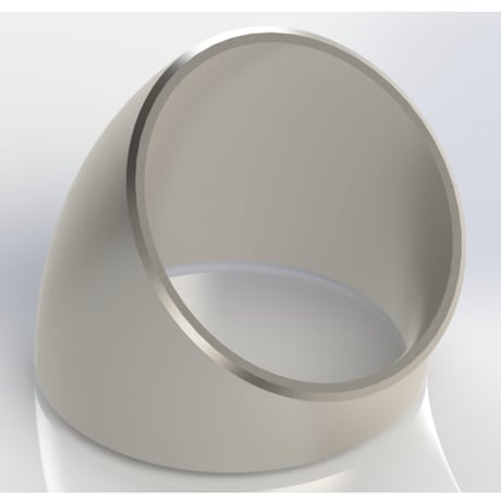 【突合せ溶接式管継手 ステンレス Sch10S】CADデータ / 3D / X_T | グラント