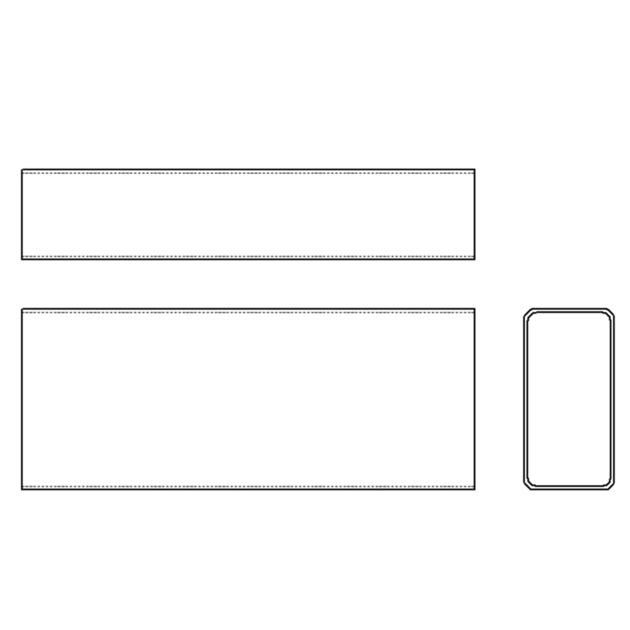 【角形鋼管・長方形 (角パイプ) SUS 2種】CADデータ / 2D / DXF | グラント
