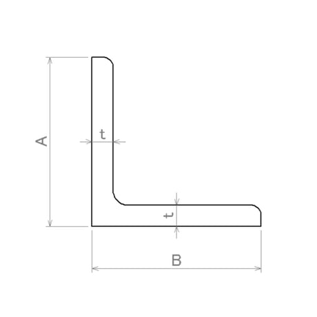 【等辺山形鋼（アングル）SUS】CADデータ / 2D / DXF | グラント