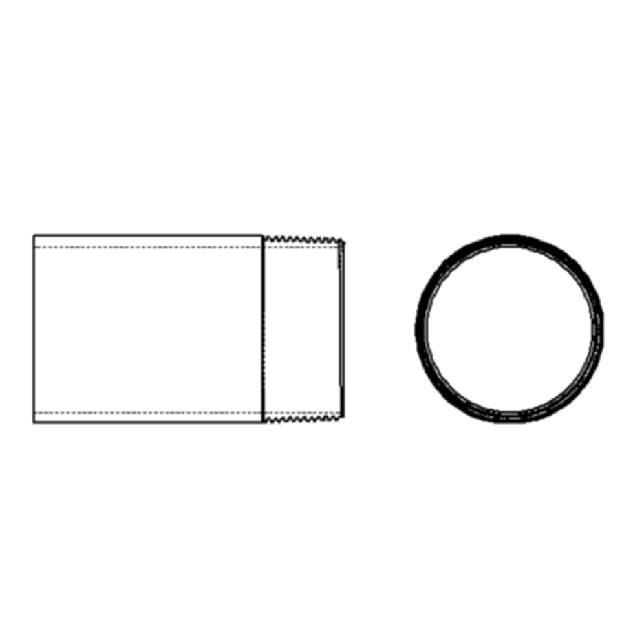 【片ニップル ステンレス鋼 Sch20S】CADデータ / 2D / DXF | グラント