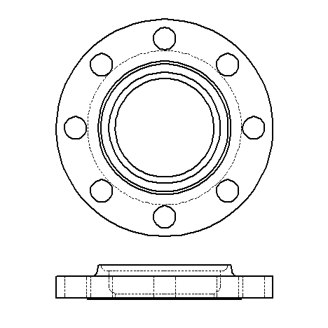 【管フランジ】CADデータ / 2D / DXF | グラント
