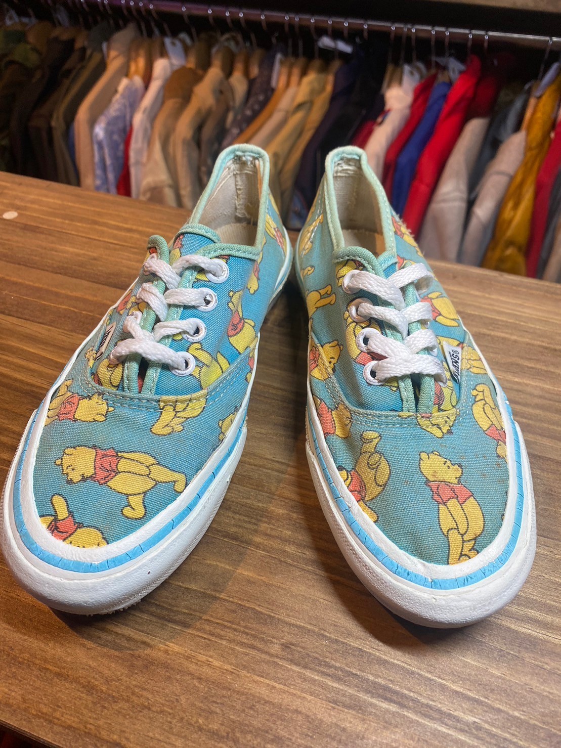 80s vintage VANS Disney オーセンティック プーさん 22 FS027 80s vintage VANS Disney オーセンティック プーさん 22 FS027