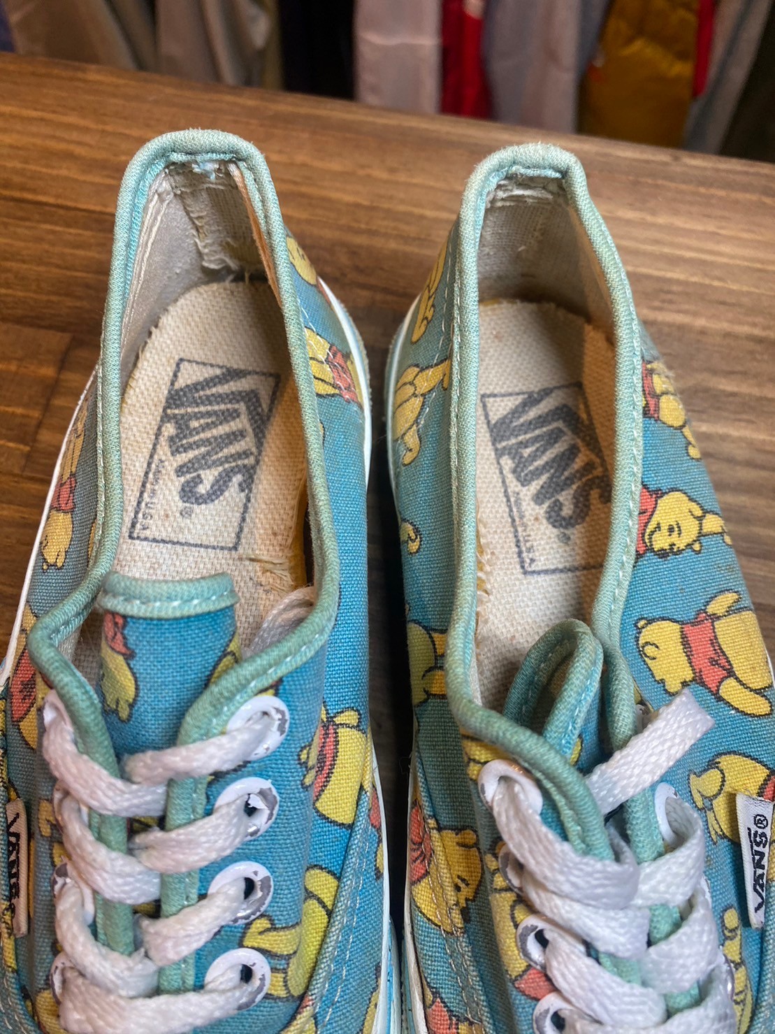 80s vintage VANS Disney オーセンティック プーさん 22 FS027 80s vintage VANS Disney オーセンティック プーさん 22 FS027