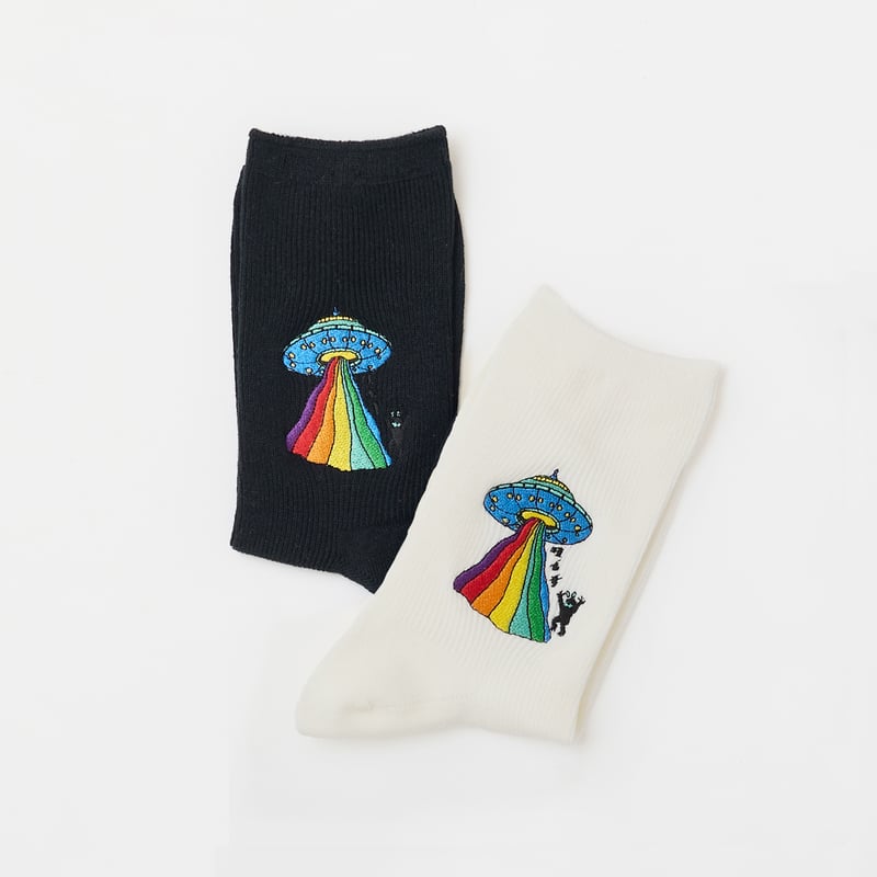 刺繍ソックス|UFO|WOMEN | TAICHI ONLINE SHOP 刺繍ソックス|UFO|WOMEN | TAICHI ONLINE SHOP