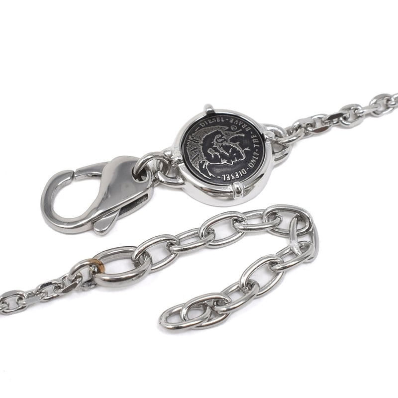 DIESEL ディーゼル DX1156040 ネックレス ロゴ プレート ボルト DIESEL ディーゼル DX1156040 ネックレス ロゴ プレート ボルト