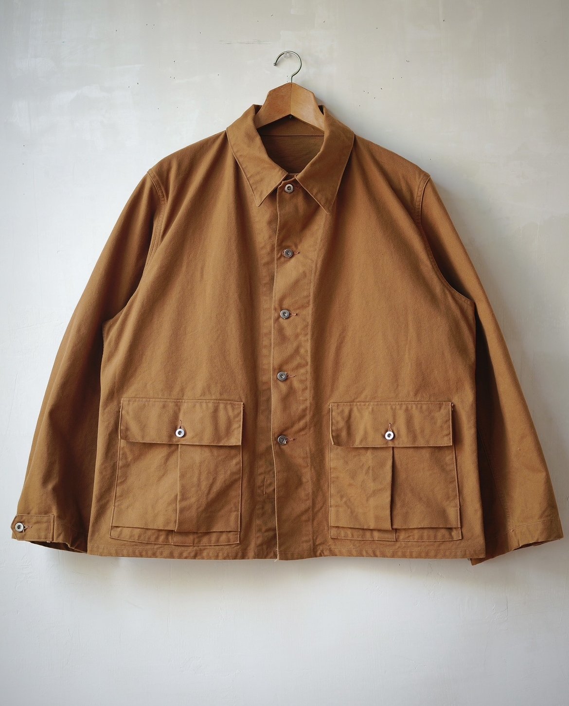 Duck Military Jacket Camel | 森山縫製-Nuu-