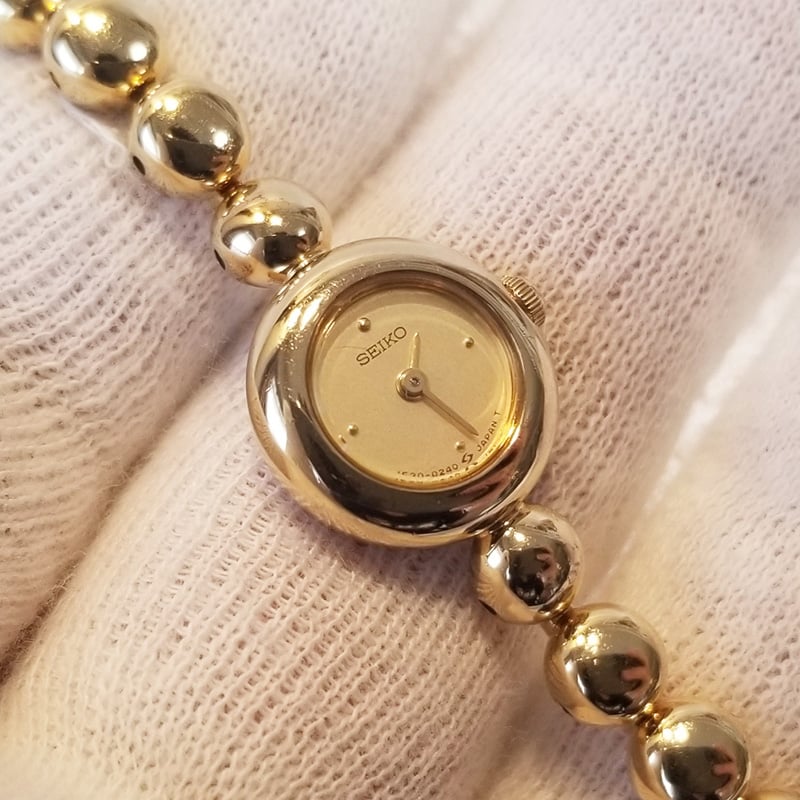 SEIKO セイコー レディース腕時計 ゴールド クォーツ 1E20-0070 SEIKO セイコー レディース腕時計 ゴールド クォーツ 1E20-0070