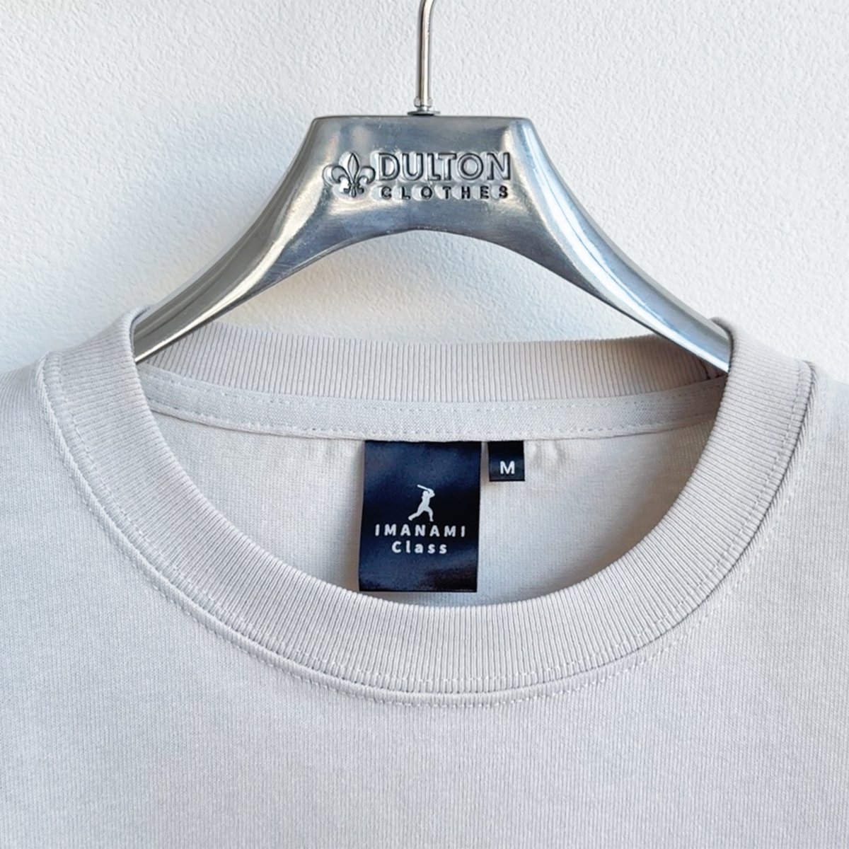 ロングスリーブTシャツ＜I'm IMANAMI Class＞グレー×黒文字 ビッグシルエット ...