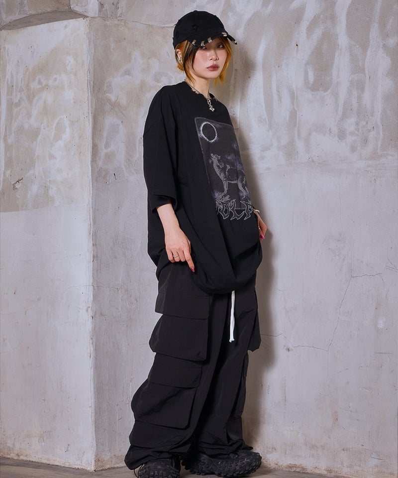 COUNTLESS POCKET EASY CARGO PANTS / BLACK | Volff COUNTLESS POCKET EASY CARGO PANTS / BLACK | Volff