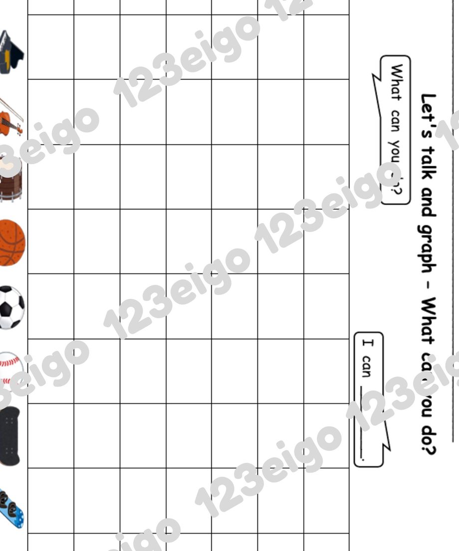 Let's Talk & Graph - What can you do? | 123eigo