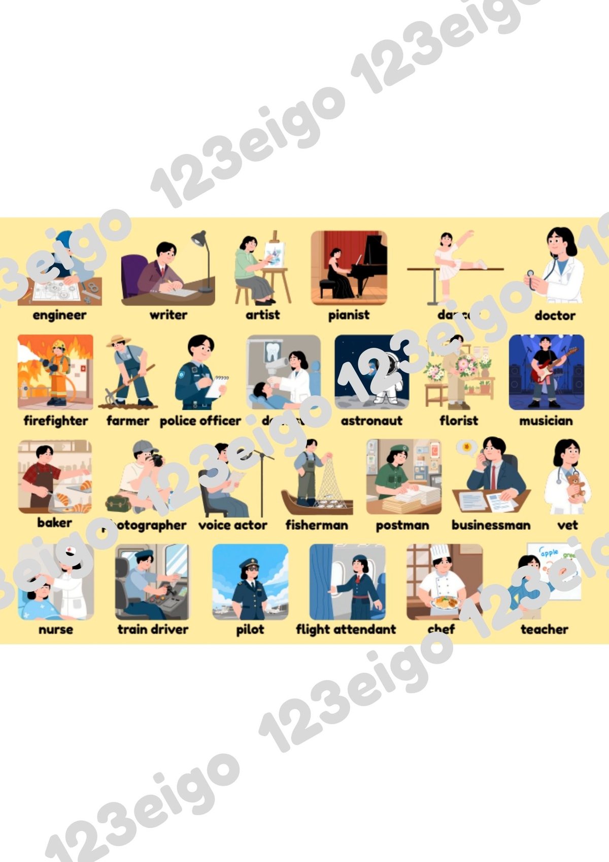 Jobs Poster | 123eigo