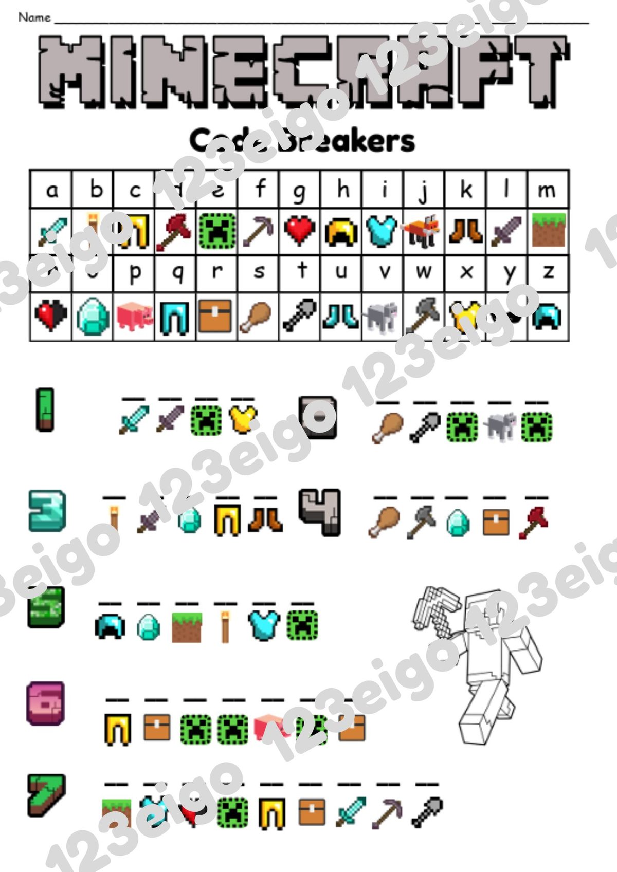 Minecraft Code Breakers | 123eigo