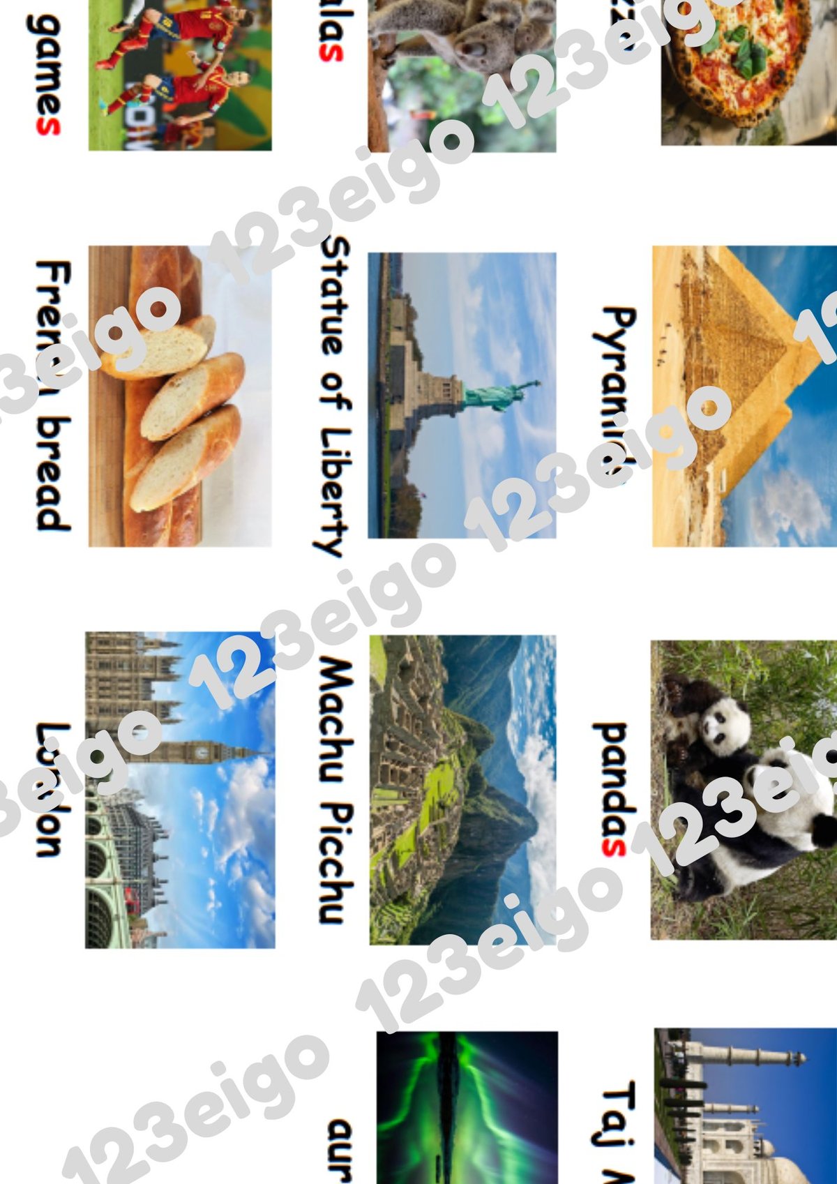 Real Photo Flashcards | 123eigo