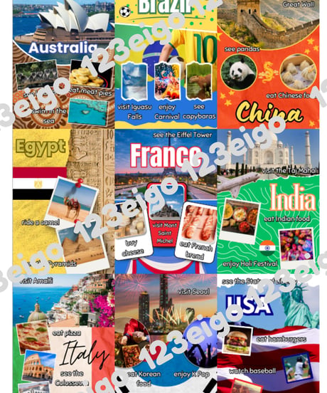 Country Posters | 123eigo