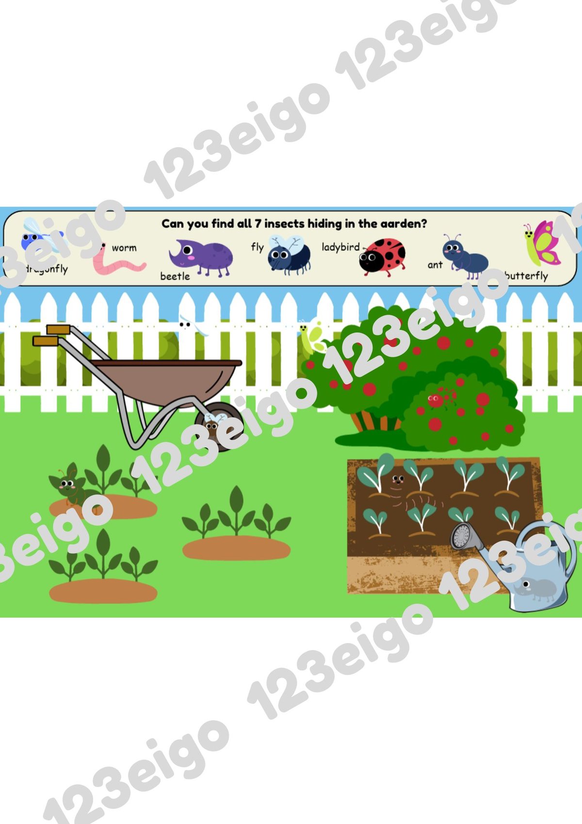 Find the Missing Bugs | 123eigo