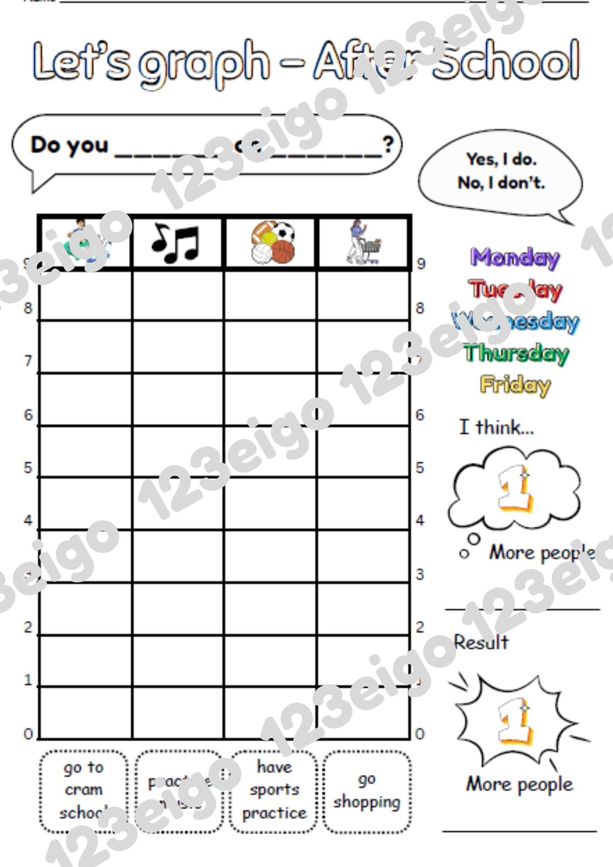 Let's Graph - After School | 123eigo